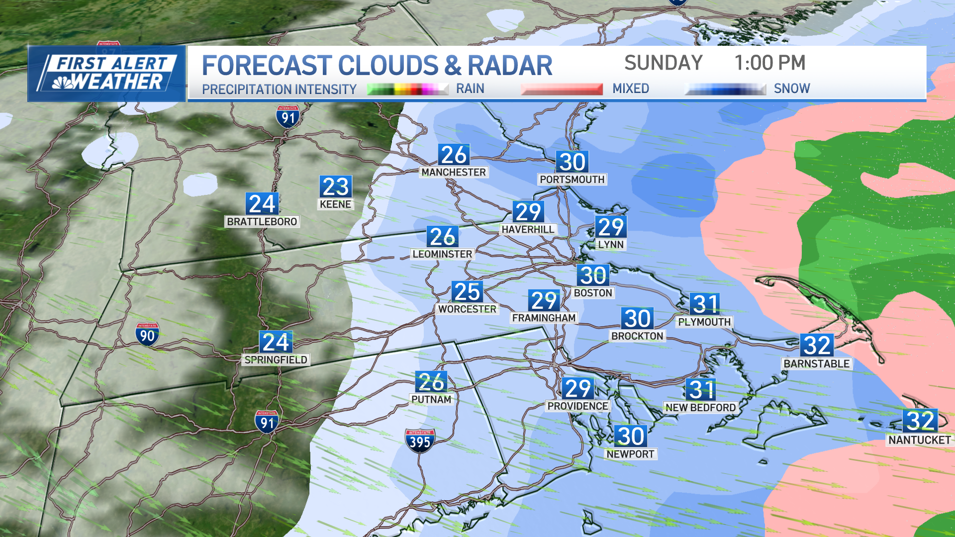 Boston snowfall weather forecast: What to expect Sunday – NBC Boston