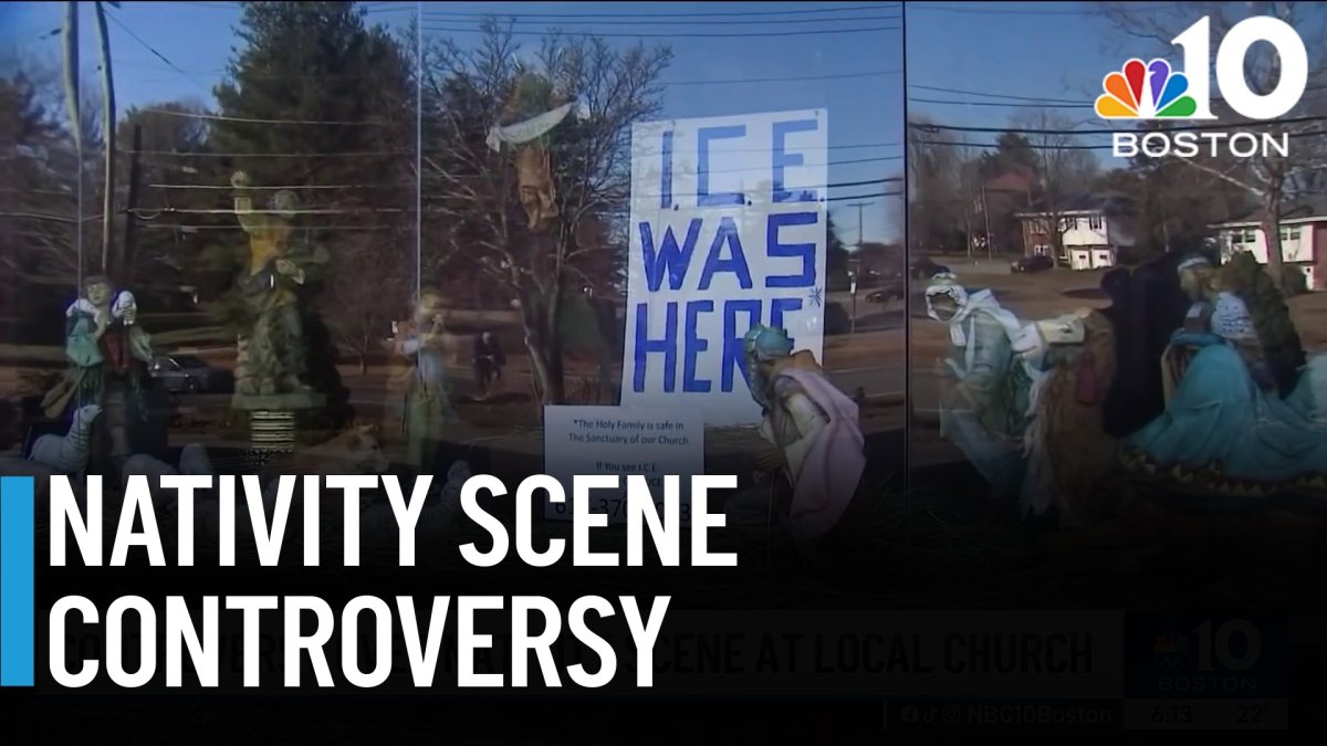 Dedham church’s nativity scene sparks controversy – NBC Boston