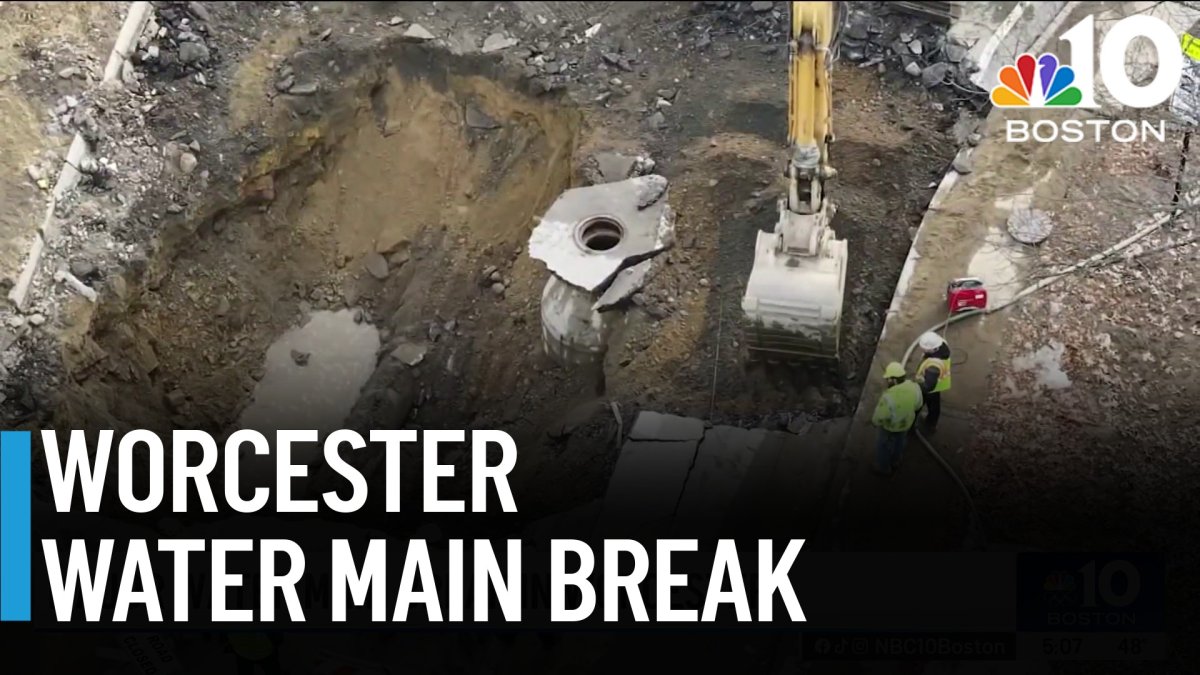 Repair work underway after Worcester water main break – NBC Boston
