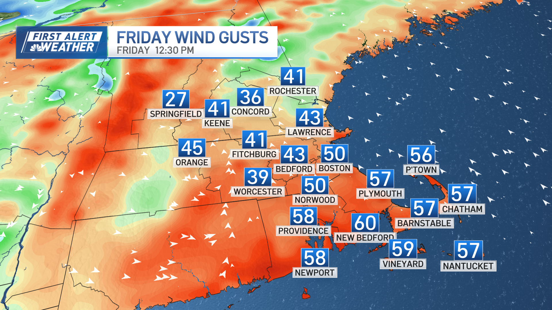 Boston’s Friday storm brings whipping winds, heavy rain – NBC Boston