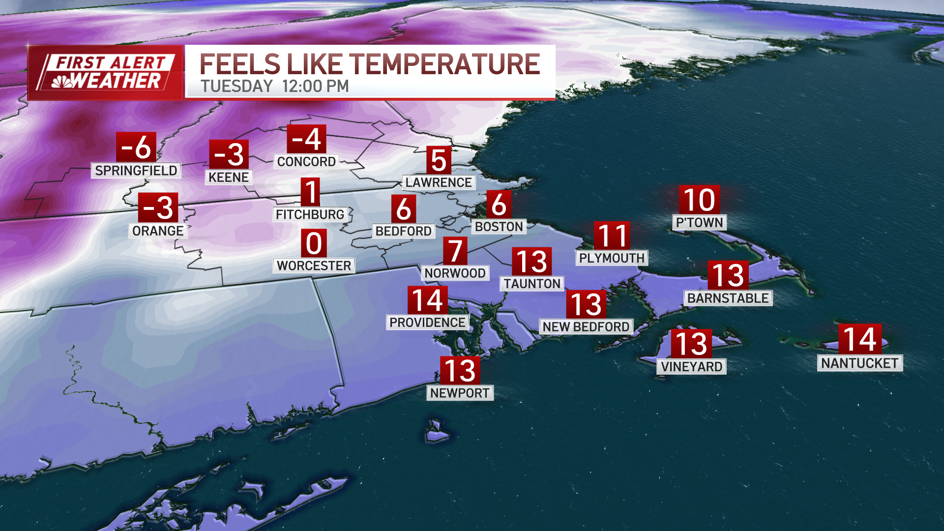 High wind warning, wind advisories today, power outages likely – NBC Boston