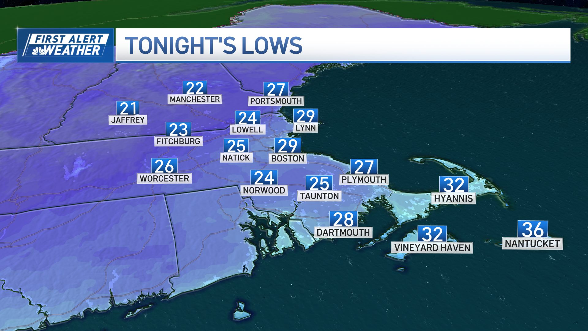 Boston weather forecast calls for frigid Friday temperatures – NBC Boston