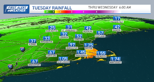 New England snow storm Tuesday: Tracking the timing, totals – NBC Boston