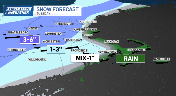 Winter storm snowfall totals: How much snow will we get Tuesday? – NBC ...