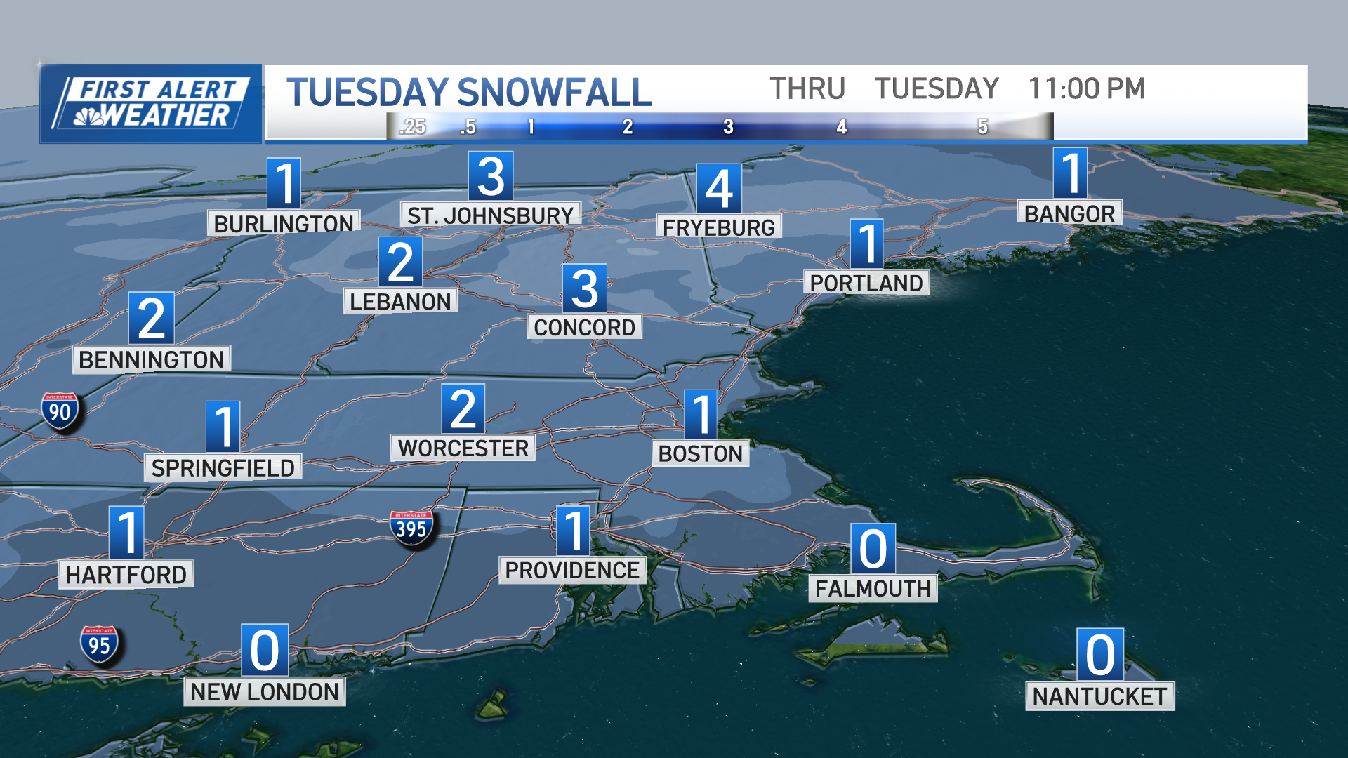 Snow storm Tuesday. How much will we get in Mass., NH? – NBC Boston