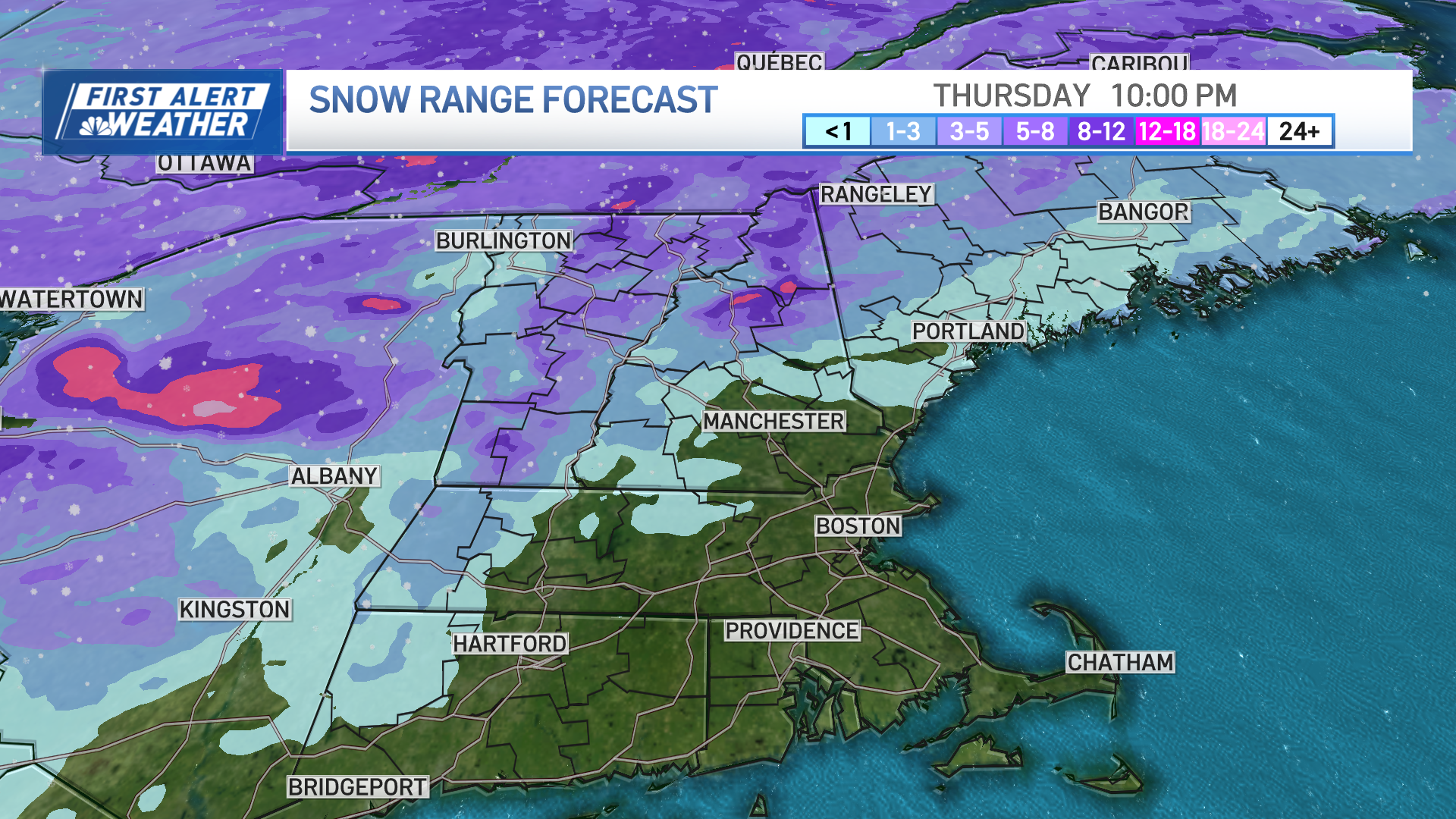 How much snow tomorrow in NH, Mass.? – NBC Boston