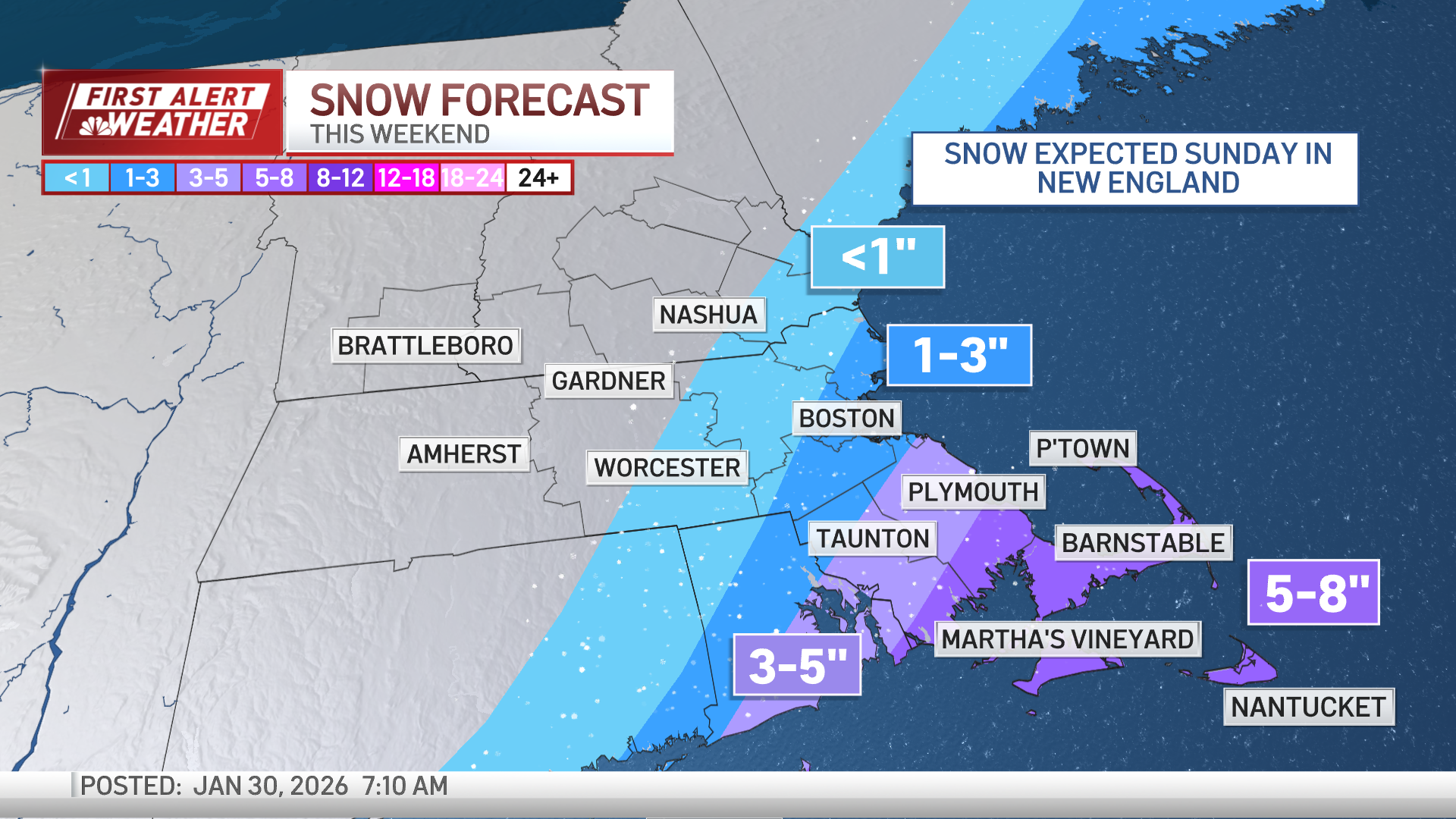 Boston snow storm Sunday: How much snow could noreaster bring? – NBC Boston