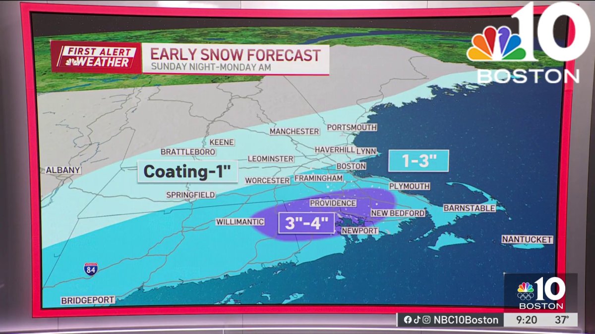 First Alert forecast: Tracking snow today and tomorrow – NBC Boston
