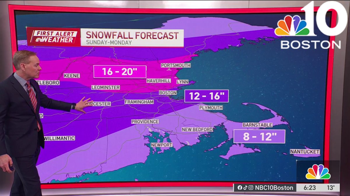 Forecast: Here’s latest on approaching winter storm – NBC Boston