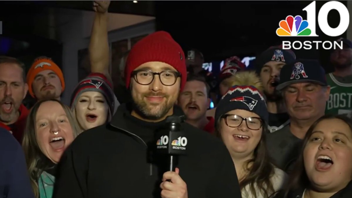 Patriots fans take over Denver bars, rally ahead of AFC Championship ...