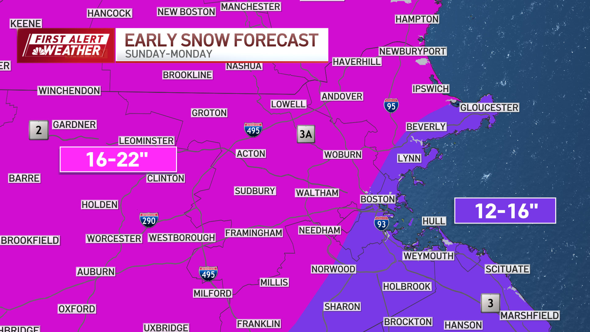 Winter storm warning in Boston: How much snow will Mass., NH get? – NBC ...