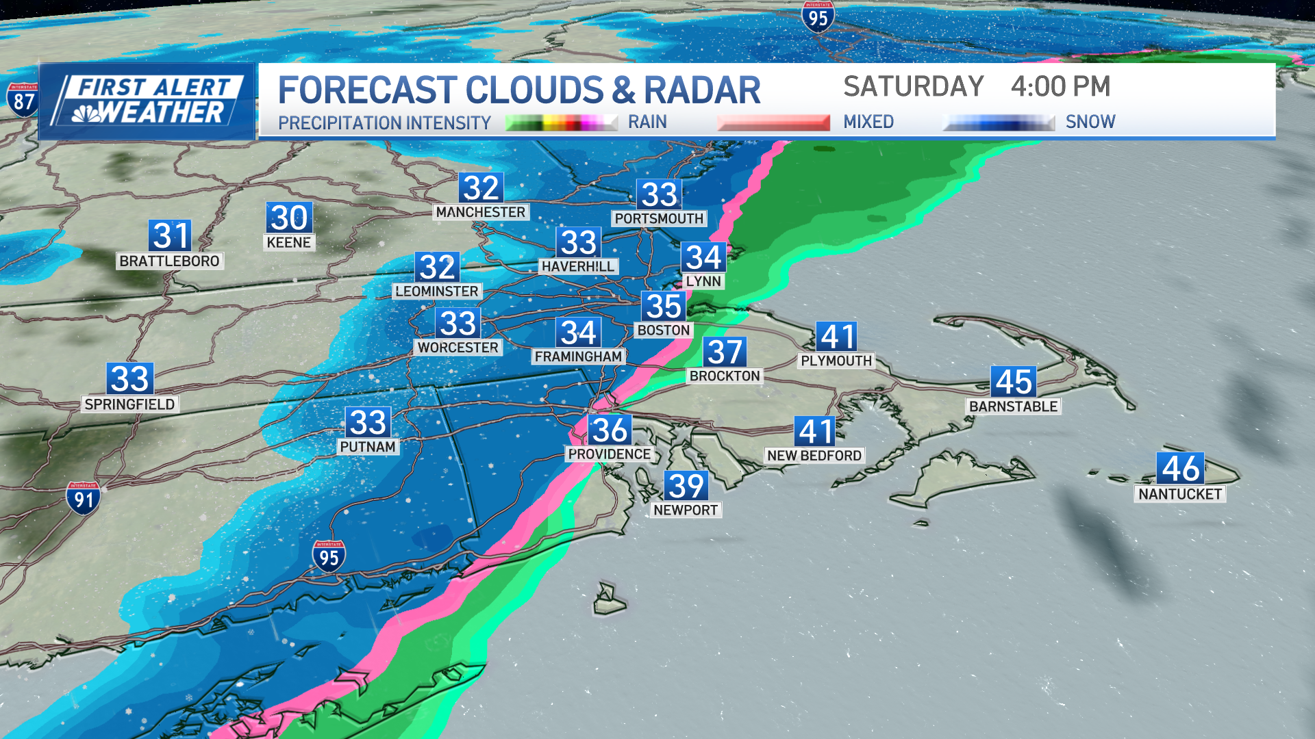 Boston weather: snow in Massachusetts this weekend, how much? – NBC Boston