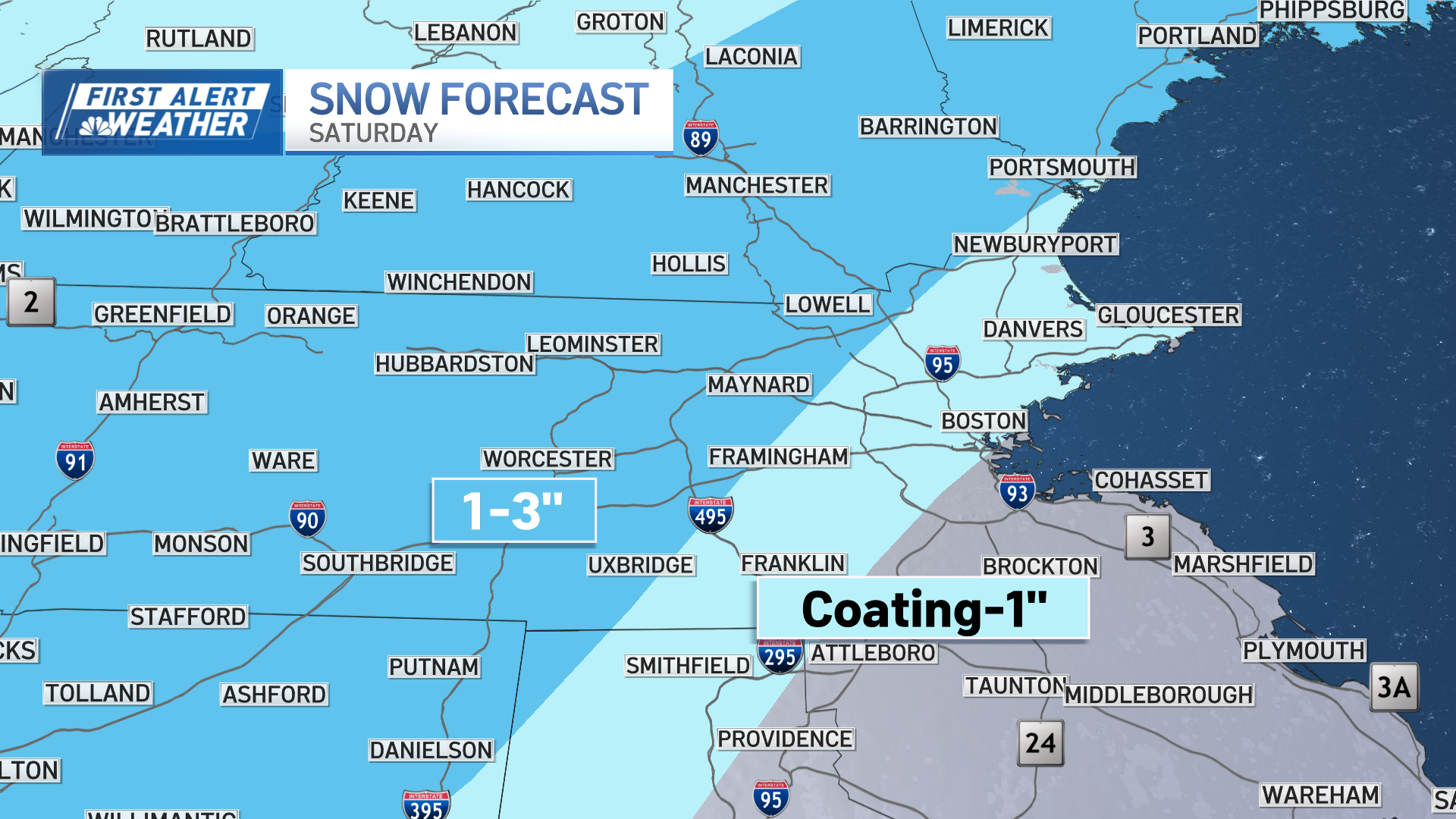 How much snow is Boston getting this weekend? – NBC Boston