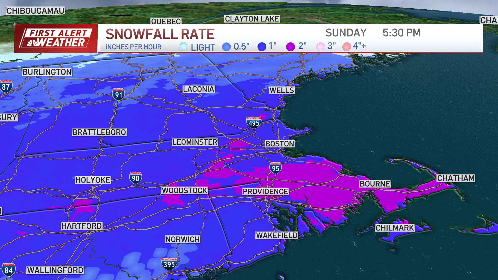 Winter storm warning Boston: How much snow will Mass., NH get? – NBC Boston