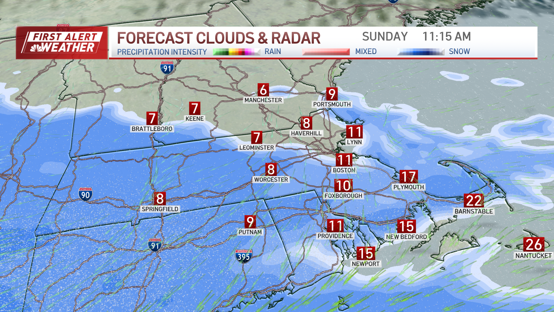 What time does the snow start tomorrow in Boston? Timing, totals – NBC ...