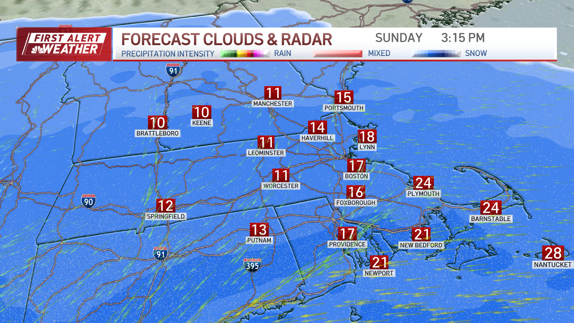 What time does the snow start tomorrow in Boston? Timing, totals – NBC ...