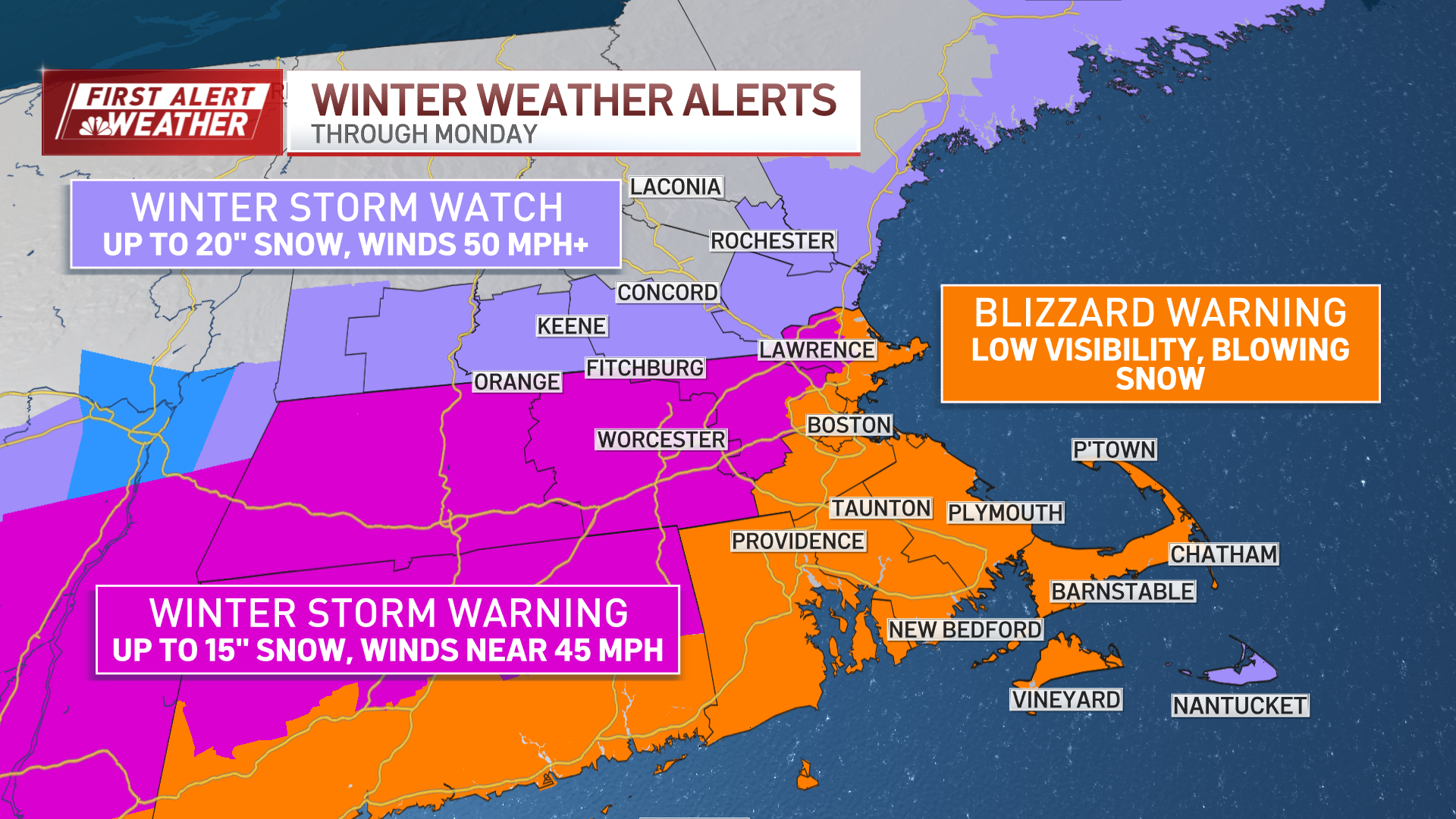 Boston blizzard warning: What time is the snow starting in Mass.? – NBC ...