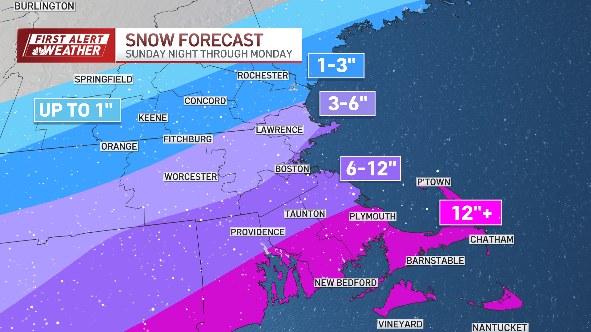 Winter storm Massachusetts: How much snow will we get on Sunday – NBC ...