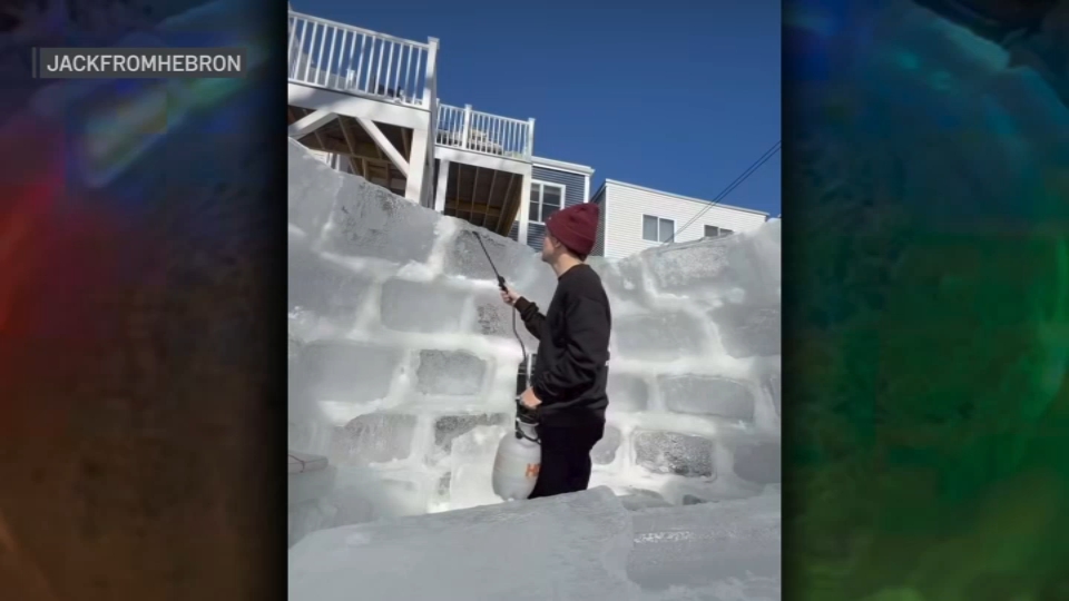 Backyard igloo goes viral in Boston before being destroyed – NBC Boston