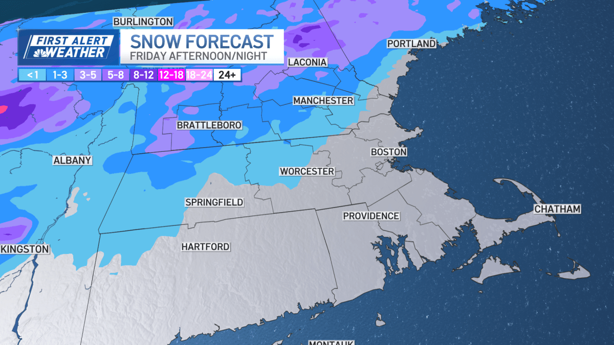 Boston snow storm weather forecast: How much will Mass., NH get? – NBC ...
