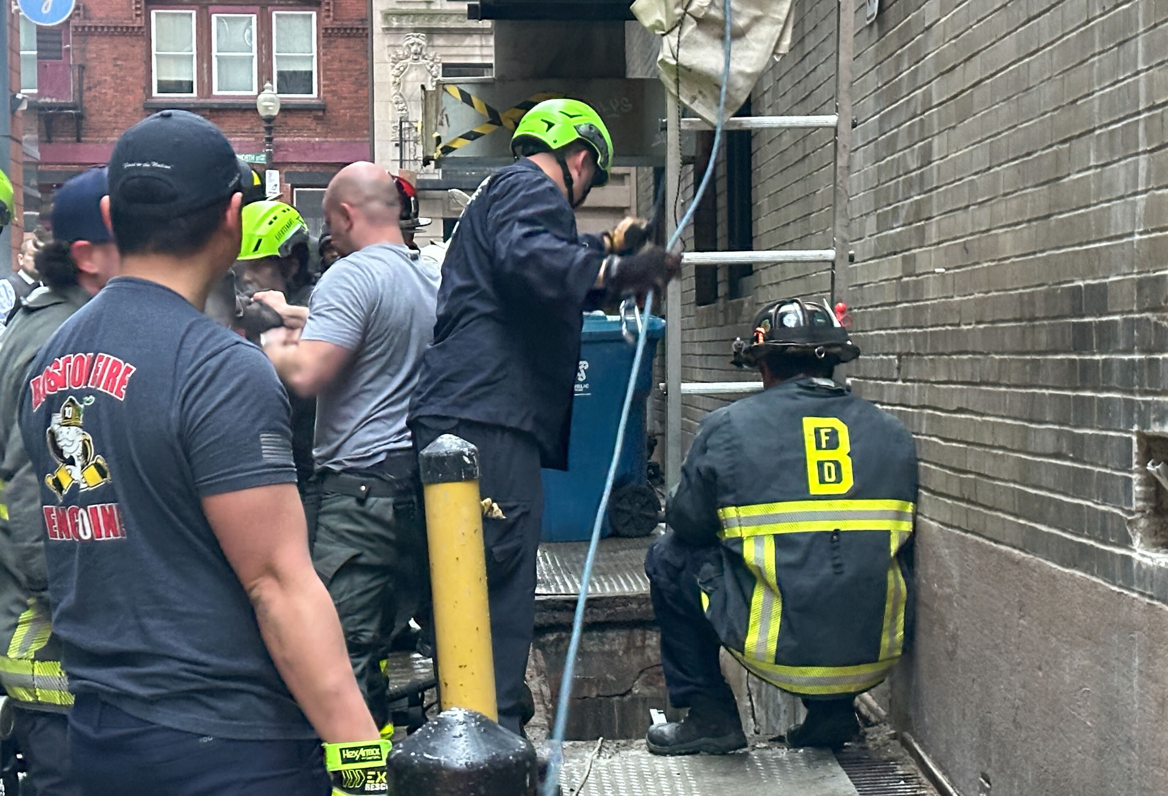 Boston technical rescue: Man falls 20 feet through roadway grate – NBC ...