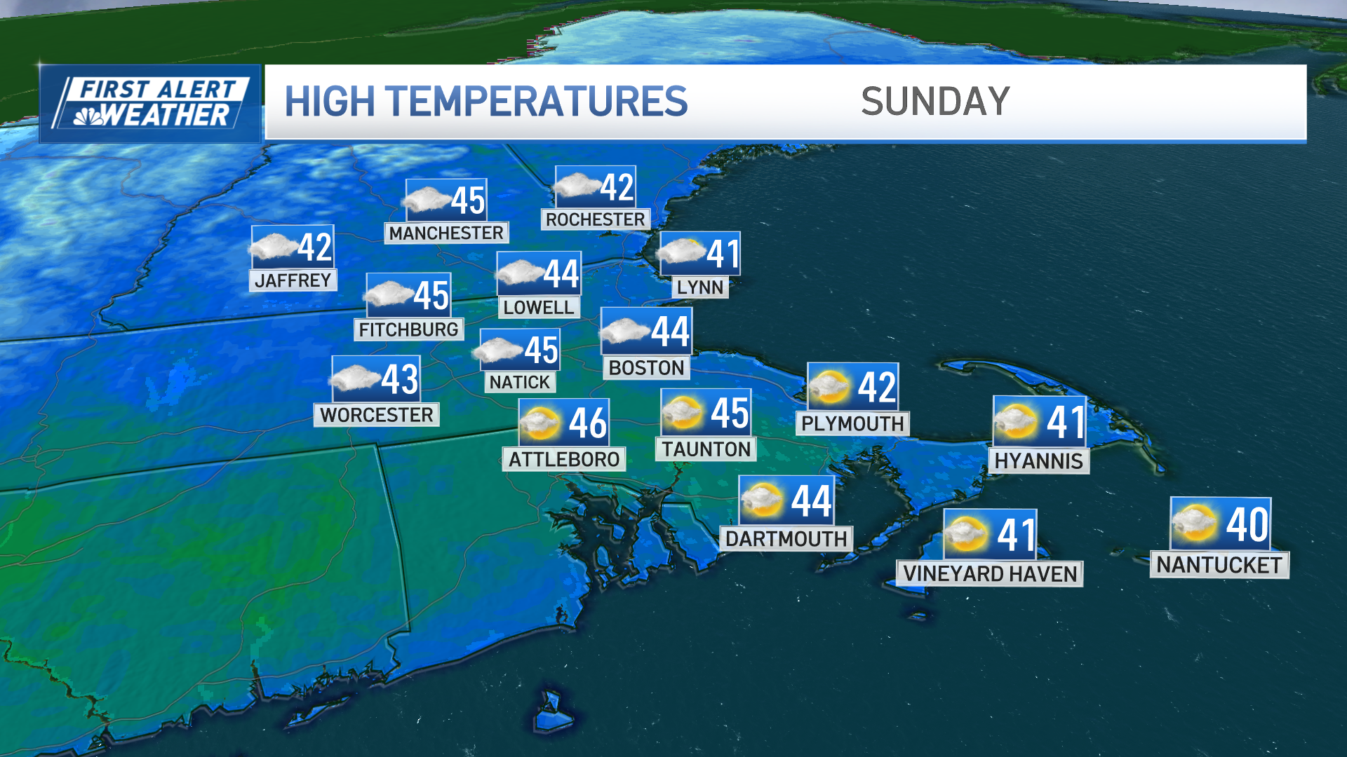 Weather today: Wind advisory in Mass. as gusts could top 40 mph – NBC ...