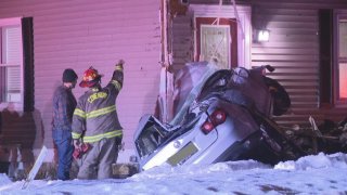 Coventry crash into Main Street home leaves man dead – NBC Boston
