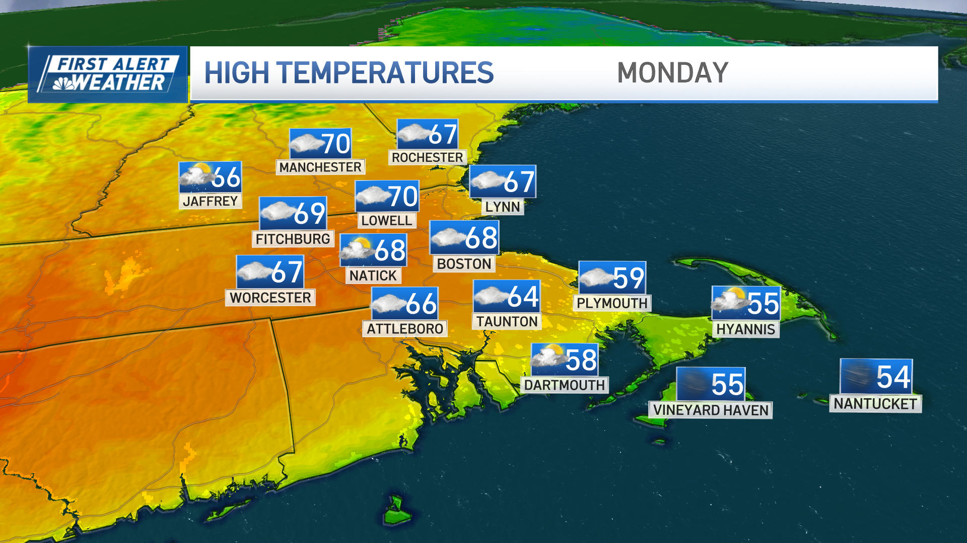 Boston weather stays chilly today and rain arrives after sunset – NBC ...