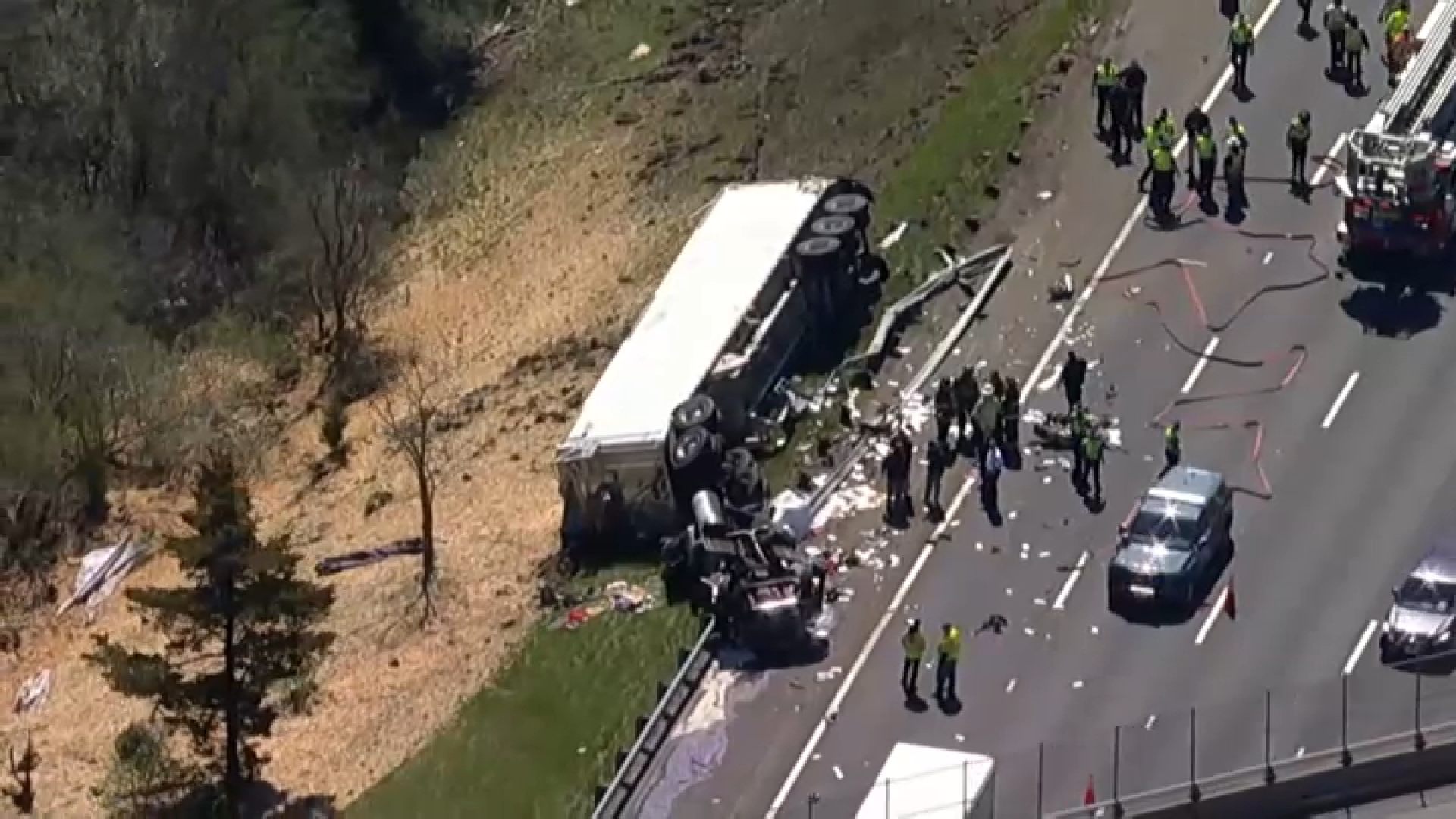 Deadly I-95 truck crash in Danvers, Peabody Mass. (photos) – NBC Boston
