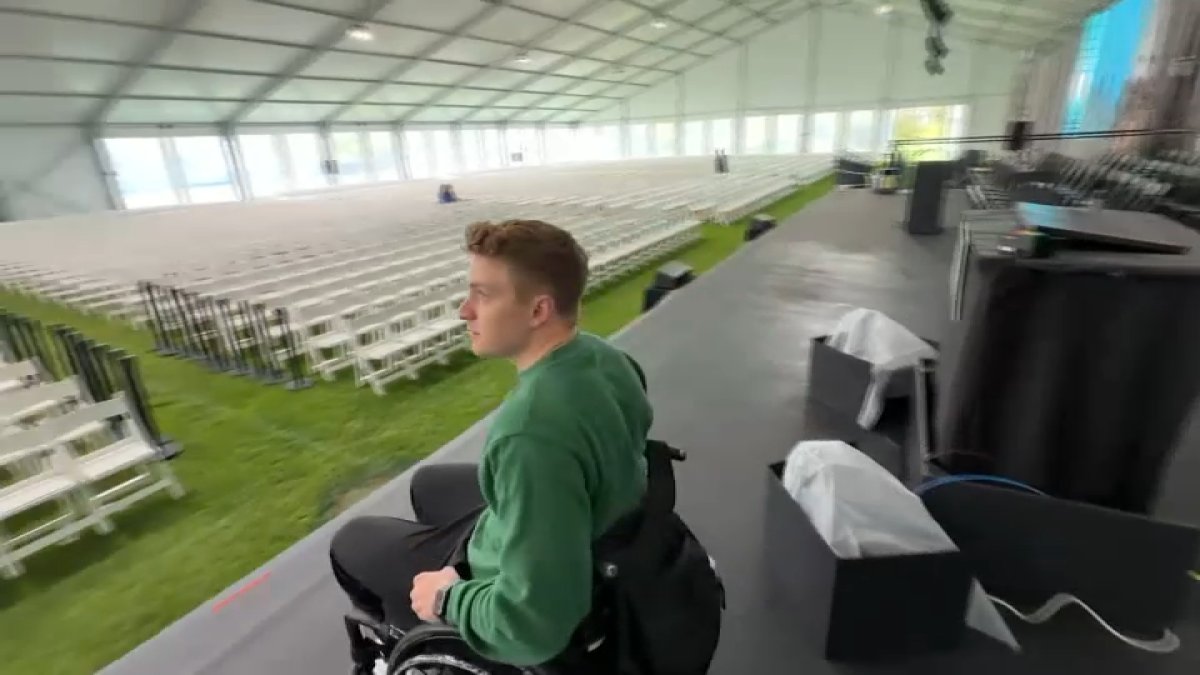 Jake Thibeault speaks at Babson graduation years after injury – NBC Boston