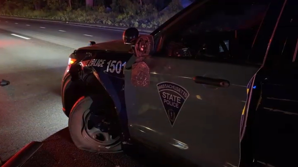 Wrong-way driver hits trooper’s cruiser on Route 1 in Peabody – NBC Boston