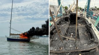 Large sailboat fire in Long Island Sound under investigation – NBC ...