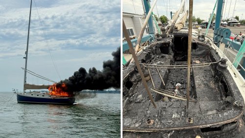 Large sailboat fire in Long Island Sound under investigation – NBC ...